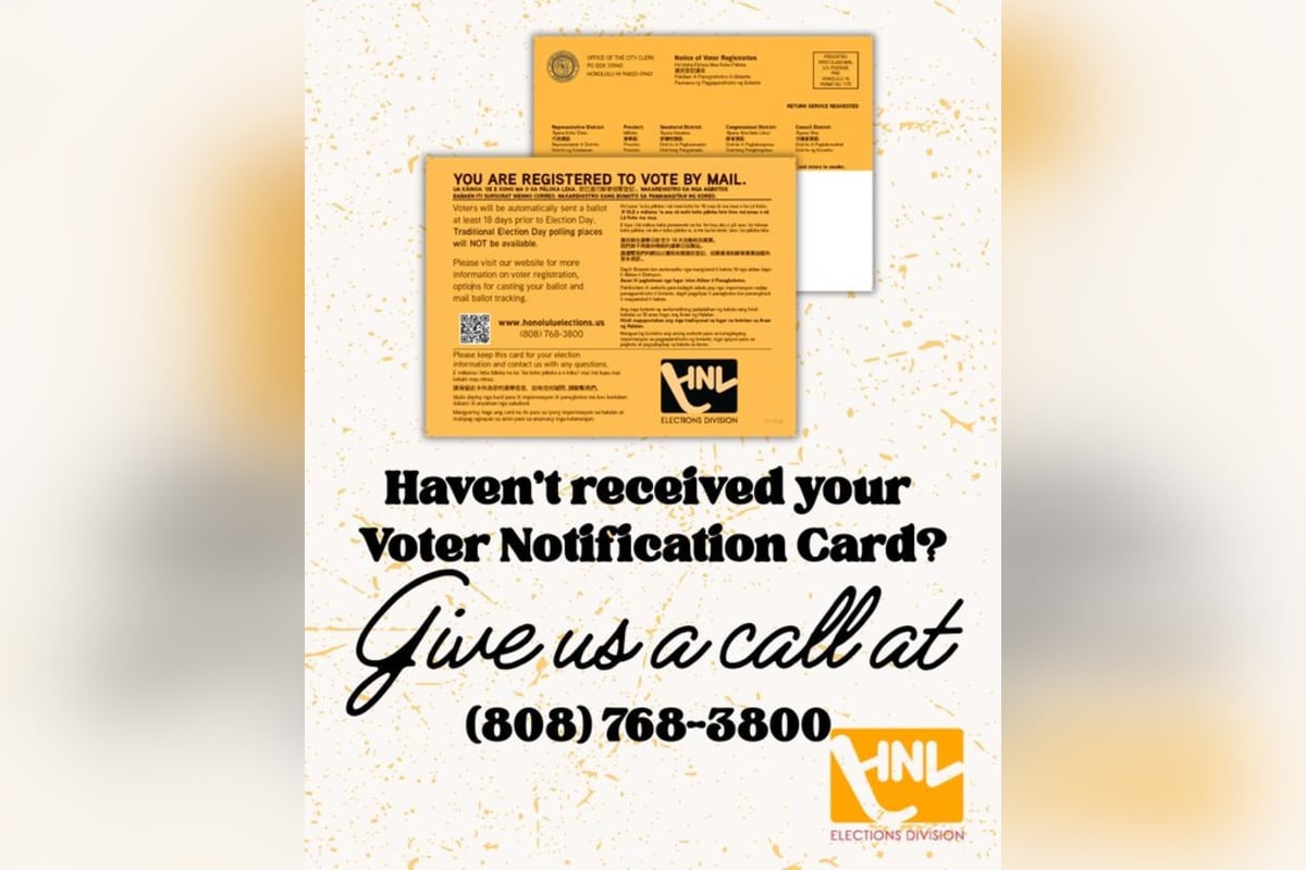Honolulu Voters Urged To Check Missing Registration Cards