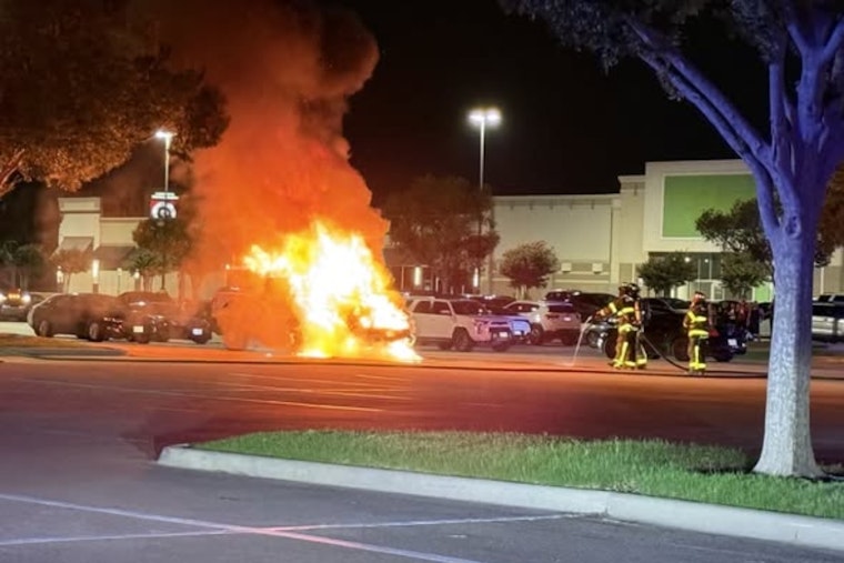 Lewisville Gun-Waving Chaos Ends With Car Fire, Two Arrested
