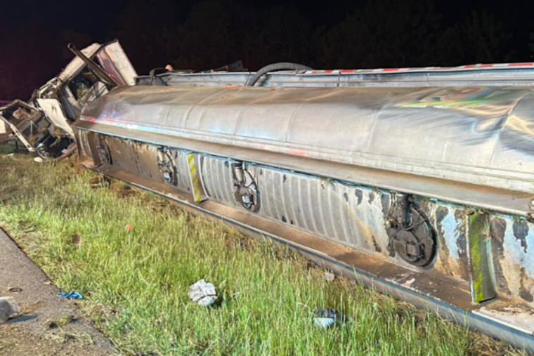 Mount Airy I-70 Tanker Flip Kills Driver, Dumps Diesel Across Lanes