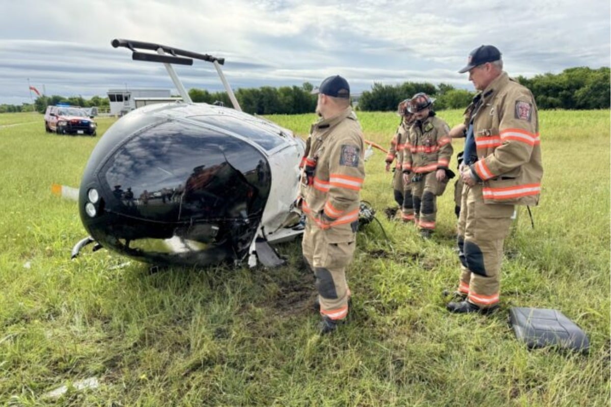 North Fort Worth Chopper Topples Near Texas Motor Speedway, Two Hurt