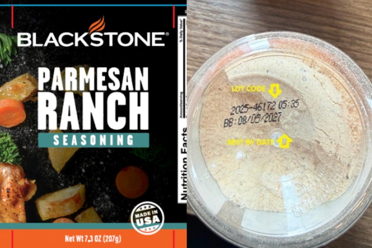 Blackstone Parmesan Ranch Seasoning Recalled Nationwide