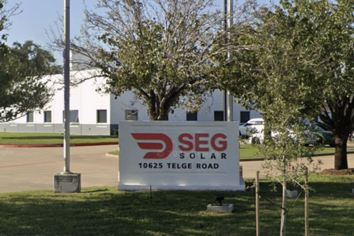 SEG Solar To Open 500,000-Sqft Plant In Houston With 800 Jobs