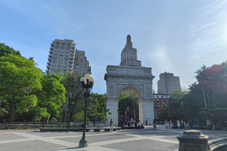 Swastika Flag Stuns NYU Crowd Over Washington Square During Graduation