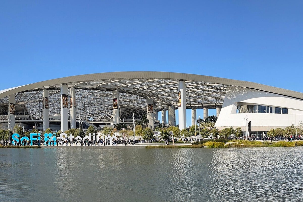 LA Sheriff's Team Tours Los Angeles Stadium Ahead Of World Cup