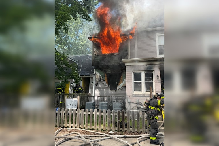 East Side Blaze Guts Indy Fourplex, Forces 11 From Their Homes