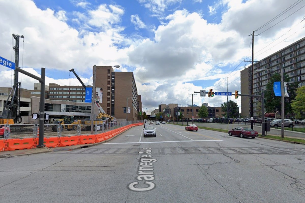 Gas Leak Brings Carnegie Avenue To A Standstill Between E. 89th And E.