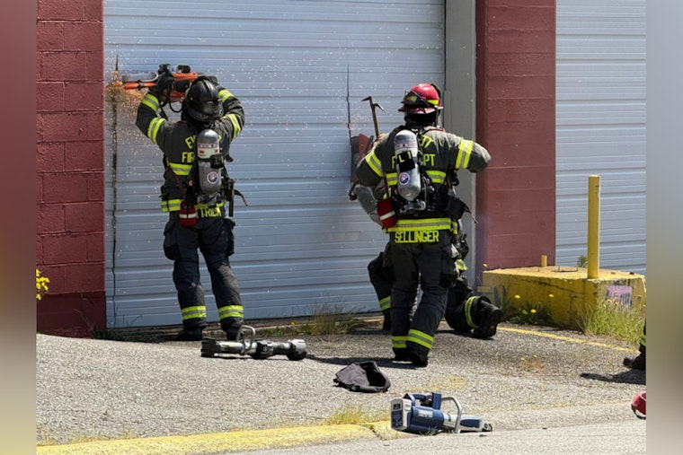 North Everett Warehouse Erupts In Two-Alarm Inferno, Worker Injured