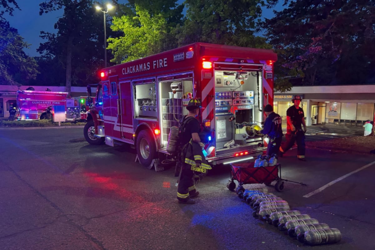 Two-Alarm Fire Rips Through SE McLoughlin Strip, Businesses Forced Out