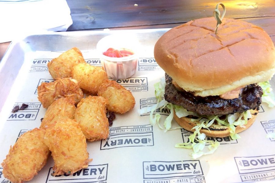 The Bowery Bar debuts in Lower Mills with bites, booze and a patio