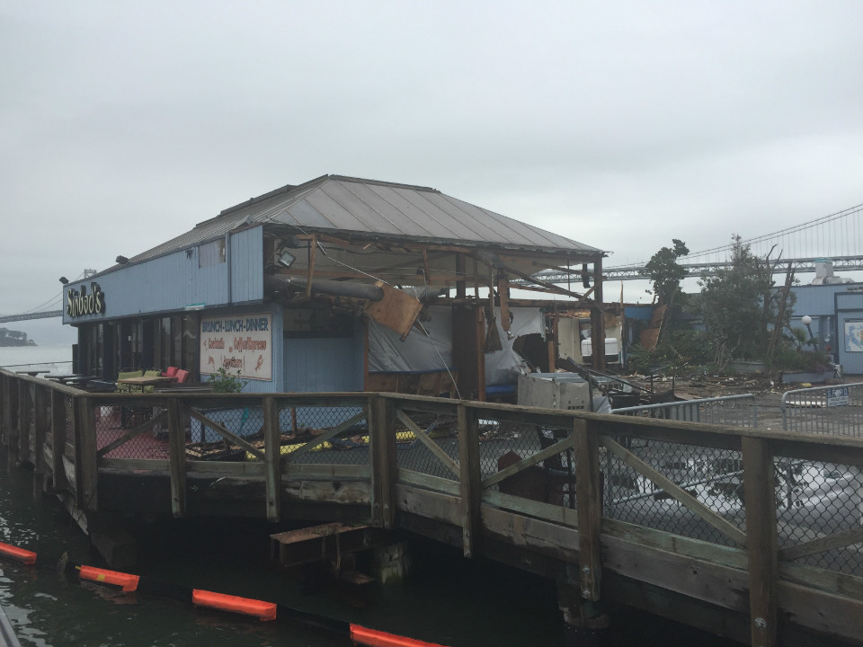 Sinbad's Finally Being Demolished At Pier 2 For New Ferry Terminal