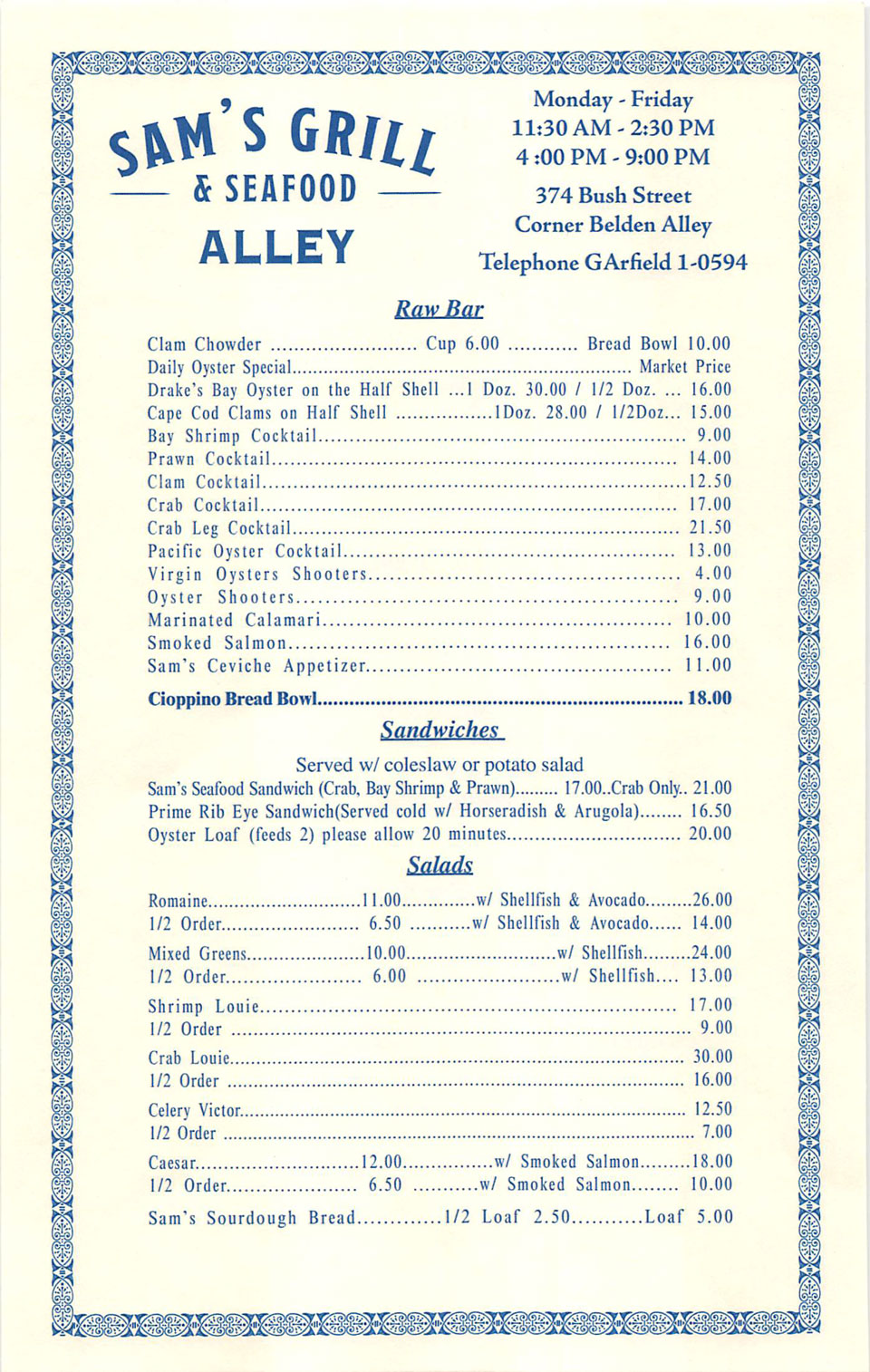 Sam's Grill To Debut New Patio On Belden Place [Updated]