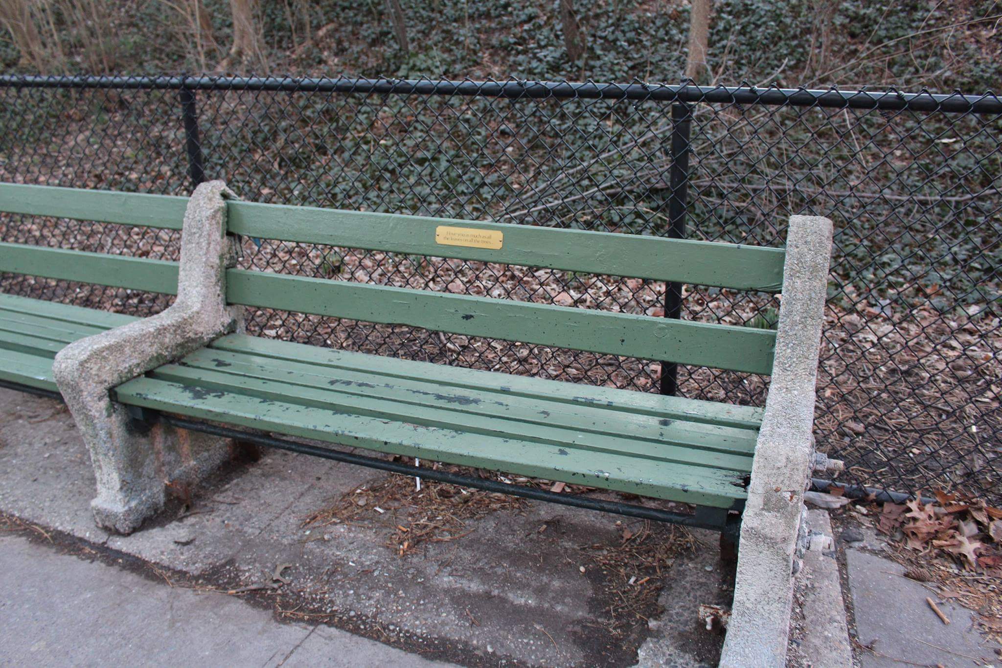 You Can Adopt a Bench in a New York City Public Park