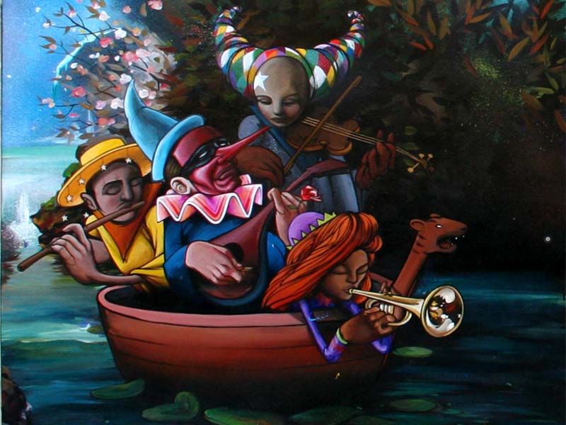 Five-Panel Sam Flores Mural Installed at 645 Haight Street