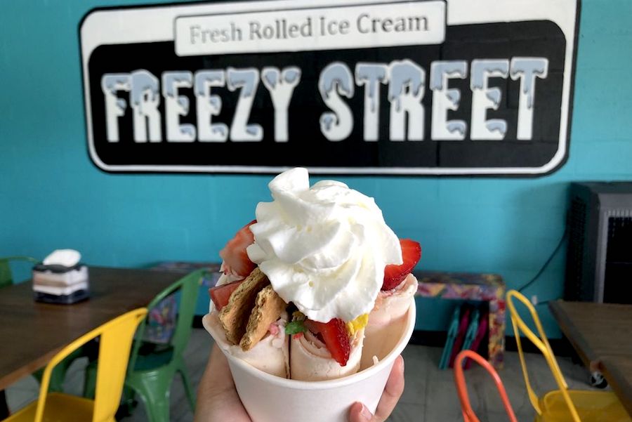 Freezy Street brings rolled ice cream, snow balls and more to the East